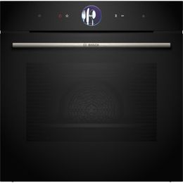 Bosch Dampfbackofen Serie 8 &raquo;HSG7364B1&laquo; mit Teleskopauszug nachr&uuml;stbar AirFry-Funktion schwarz Einheitsgr&ouml;&szlig;e Dampfbackofen