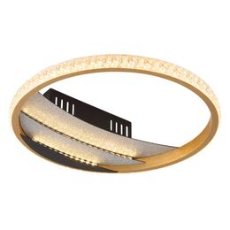 Globo LIGHTING Deckenleuchte &raquo;CONSTANCE&laquo; LED-Modul 1 Stk. LED Deckenleuchte f&uuml;r Wohn- & Schlafzimmer gold 1, &Oslash; 29,5cm H: 6cm, 1 Stk.