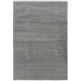 Astra Teppich &raquo;Domaso 250&laquo; rechteckig 18 mm H&ouml;he pastell Farben, weiche Haptik, uni, leichter Glanz,Wohnzimmer grau Kunstfaser B : 80cm 1 Stk., 18mm, 