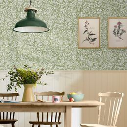 Joules Vliestapete &raquo;Twilight Ditsy&laquo; glatt Design Tapeten gr&uuml;n Vlies B/L: 0,52m x 10m, Rollen: 1
