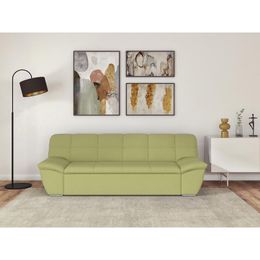 DOMO collection 3-Sitzer &raquo;SPLASH Breite 232 cm, moderne Sitz- und R&uuml;ckensteppung, komfortabel&laquo; flache Armlehnen zum Entspannen gelb 100% Polyester B/H