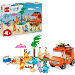 Lego Konstruktionsspielsteine &raquo;Blueys Strandausflug (11202), Lego Bluey&laquo; Made in Europe bunt Einheitsgr&ouml;&szlig;e Konstruktionsspielsteine