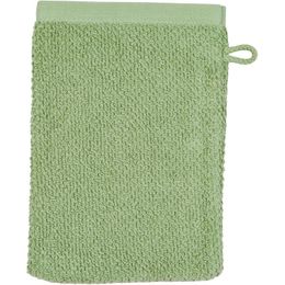 Ross Waschhandschuh &raquo;SELECTION&laquo; 100 % Bio-Baumwolle gr&uuml;n Frottier B/L: 16cmx21cm, 6 Stk.