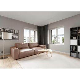 Musterring Big-Sofa &raquo;LUCIA Mega Sofa, hoher Sitzkomfort, Breite 252cm, Kontrastnaht&laquo; in vielen Qualit&auml;ten und 4 unterschiedlichen N&auml;hten, 2,5-Sitzer braun 