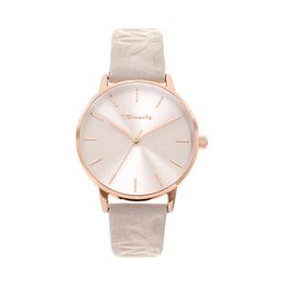 Tamaris Damen Quarzuhr Armbanduhr, Damenuhr, Lederarmband, analog Einheitsgr&ouml;&szlig;e