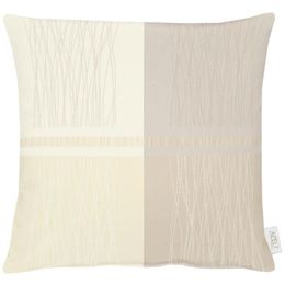 Apelt Dekokissen &raquo;COMO&laquo; Kissenh&uuml;lle ohne F&uuml;llung, 1 St&uuml;ck beige Polyester B/L: 49cm x 49cm, 1 Stk.