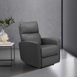 Home Affaire Relaxsessel &raquo;Pineto, TV-Sessel mit Schlaffunktion&laquo; Relaxfunktion, Wohnzimmer, frei stellbar und USB Anschluss grau Kunstleder 100% 