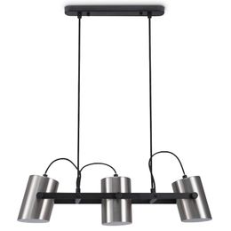 Paco Home Pendelleuchte &raquo;KARL&laquo; E27 mit kompatiblen Dimmer und Leuchtmittel schwarz 3, &Oslash; 13cm H: 172,7cm