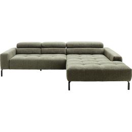 Home Affaire Ecksofa &raquo;Claya Move, L-Form, Kopf- & R&uuml;ckenverstellung, Breite 293 cm&laquo; Moderne Steppung, weicher Polsteraufbau & saugroboterfreundliche 