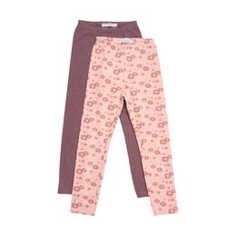 Minymo Leggings M&auml;dchen Gr&ouml;&szlig;e 110 lila / rosa / dunkelpink