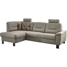 Die PlanBar Ecksofa &raquo;PP-PF23172 L-Form, Breite 244 cm&laquo; Eckgarnitur mit besonders kleinem Stellma&szlig; ca. 160 x 244 cm beige 100% Polyester B/H/T: 244cm x