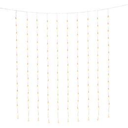 Konstsmide LED-Lichtervorhang &raquo;Weihnachtsdeko aussen&laquo; 140 warm wei&szlig;e Dioden transparent Dioden 140 Stk., Gesamtl&auml;nge 6,2m