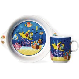 Ritzenhoff & Breker Kindergeschirr-Set &raquo;HARIBO Seaworld, 2-teilig&laquo; sp&uuml;lmaschinenfest bunt Porzellan 2 Stk.