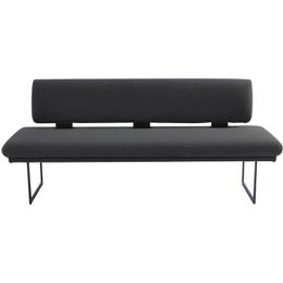 K+w Komfort & Wohnen K+W Komfort & Wohnen Polsterbank &raquo;Longbeach&laquo; 1 Stk. tlg. mit Metallkufen in schwarz Struktur, in der Breite 204cm oder 224cm grau B/H/T: 204cm x 89cm 
