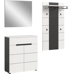 Home Affaire Garderoben-Set &raquo;REHAT, TOPSELLER!, 3-teilig, Breite 175 cm, individuell erweiterbar&laquo; Set, bestehend aus: Kommode, Spiegel und 