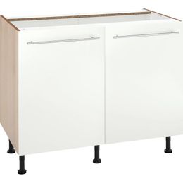 Optifit Unterschrank &raquo;Bern&laquo; 100 cm breit, mit 2 T&uuml;ren, mit h&ouml;henverstellbaren F&uuml;&szlig;en wei&szlig; B/H/T: 100cm x 87cm x 58,4cm