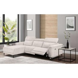 OTTO home Ecksofa &raquo;LUND Cord, L-Form, 261 cm, man. o. elektr. Relaxfunktion (mit USB-A)&laquo; mit USB A-Anschluss bei elektrischer Variante und 