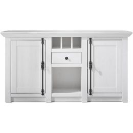 Home Affaire Sideboard &raquo;California&laquo; wei&szlig; Holzwerkstoff B/H/T: 152cm x 83cm x 45cm, 1 Stk., 2 Stk.