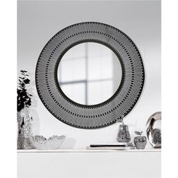 Casablanca by Gilde Wandspiegel &raquo;Spiegel rund Como schwarz H. 76 cm&laquo; schwarz Metall, Spiegelglas B/H/T: 76cm x 76cm x 2cm &Oslash; 76cm