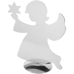 Fink Engelfigur &raquo;Dekofigur, HOLYWORKER&laquo; Deko-Engel, Weihnachtsdeko aus Edelstahl silber Edelstahl B/H/T: 24cm x 30cm x 13cm