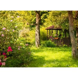 papermoon Fototapete &raquo;Magic Garden&laquo; glatt bunt Vlies B/L: 2,5m x 1,86m, Bahnen: 5 Stk.