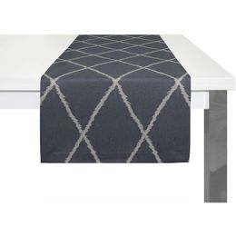 Adam Tischl&auml;ufer &raquo;Casket Valdelana&laquo; blau Bio-Baumwolle B/L: 50cm x 150cm, eckig