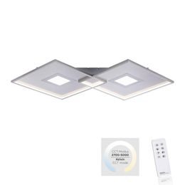 Paul Neuhaus LED Deckenleuchte &raquo;AMARA&laquo; LED-Board 1 Stk. warmwei&szlig; - kaltwei&szlig; Fernbedienung, Infrarot inkl. grau 2, 1 Stk.