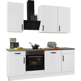 Wiho-K&uuml;chen wiho K&uuml;chen K&uuml;chenzeile &raquo;"Simi", wahlweise mit E-Ger&auml;ten, mit verstellbaren F&uuml;&szlig;en&laquo; Soft-Close-Funktion in Schubk&auml;sten und Ausz&uuml;gen, Breite 220 cm wei&szlig;