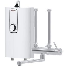 Stiebel Eltron Kompakt-Durchlauferhitzer &raquo;DCE 11/13 H&laquo; Set, 3i Technologie f&uuml;r konstante Warmwassertemperatur, inkl. MEKD Armatur wei&szlig; 13 kW