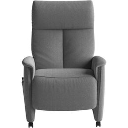 Sit & More sit&more TV-Sessel &raquo;Cremona Comfort&laquo; wahlweise manuell oder elektrischer Funktion mit Akku grau 100% Polyester Chenille, Ergonomie S1,mit 