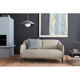 W.Schillig 2-Sitzer &raquo;sally Designsofa, Loungesofa, bequem, schmale Armlehnen, Breite 154cm&laquo; mit Metall-Winkelf&uuml;&szlig;en in Schwarz pulverbeschichtet, 