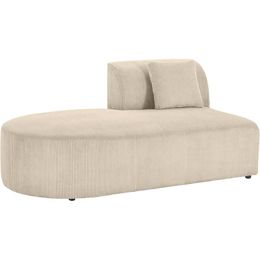 OTTO home Sofa-Eckelement &raquo;Alesund&laquo; als Einzelteile oder Modulteil beige Cord (100% Polyester);Filzoptik (100% Polyester) Cord, Armlehne links