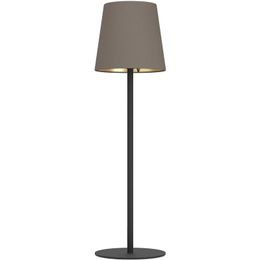 Eglo Tischleuchte &raquo;Fiorana Tischlampe, Nachttischlampe, Metall und Textil, E14, Lampe&laquo; E14 1 Stk. Tischleuchte - H53 x &Oslash;15 cm - schwarz - 1X40W exkl. 