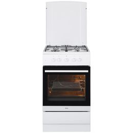 Amica Gas-Standherd &raquo;507GG5.23ZpQ(W)SHGG 11559 W&laquo; Klassisches Kochen mit direkter Gasflamme und vertrauter Bedienung schwarz-wei&szlig; Temperaturregelung und 
