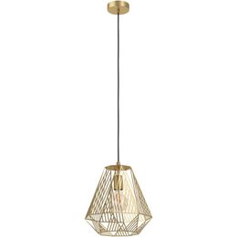 Eglo H&auml;ngeleuchte &raquo;STYPE&laquo; E27 1 Stk. H&auml;ngeleuchte, Esszimmerlampe, Lampe, H110 x &Oslash;33, 1X40W exkl. gold &Oslash; 33 H: 110cm, 1 Stk.