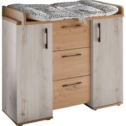 M&auml;usbacher Wickelkommode &raquo;Micha&laquo; bis 50 kg umbauf&auml;hig zur Kommode 97 cm braun Holzwerkstoff B/H/T: 97cm x 92cm x 71cm