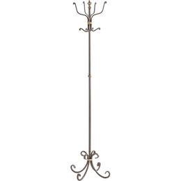 HAKU Garderobenst&auml;nder &raquo;Kleiderst&auml;nder, Standgarderobe&laquo; freiform - aus Metall Anthrazit - &Oslash;/H 46/180 cm grau Einheitsgr&ouml;&szlig;e