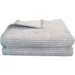 Dyckhoff Handt&uuml;cher &raquo;Panda&laquo; grau Frottier, Frottier B/L: 50cmx100cm, 2 Stk., Pandab&auml;r, Frottier