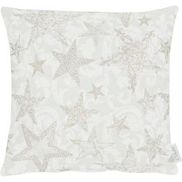 Apelt Dekokissen &raquo;4711&laquo; 4711 40X40 beige Obermaterial: 65% Polyester, 30% Viskose, 5% Polyacryl B/L: 40cm x 40cm, 1 Stk.