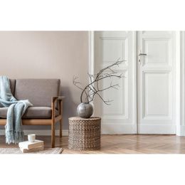Livingwalls living walls Vliestapete &raquo;Unitapete Leausenstruktur - Vliestapete modern&laquo; matt strukturiert Moderne Vliestapete aus Leausenoptik Vlies B/L: 0,53m x 