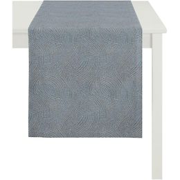 Apelt Tischl&auml;ufer &raquo;1102 Loft Style, Jacquard&laquo; blau Polyester, Viskose B/L: 48cm x 140cm, 1 Stk., rechteckig