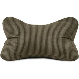 G&ouml;zze Nackenkissen &raquo;Cord Lesekissen Capri&laquo; gr&uuml;n B/H/L: 40cm x 19cm x 25cm Nackenkissen
