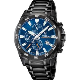 Festina Herren Chronograph &raquo;Timeless Chronograph&laquo; Quarzuhr, Armbanduhr, Herrenuhr, Edelstahlarmband, analog, Tag Einheitsgr&ouml;&szlig;e