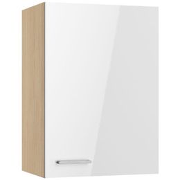KOCHSTATION H&auml;ngeschrank &raquo;KS-Lucy&laquo; Breite 50 cm, mit 1 T&uuml;r, 2 Einlegeb&ouml;den, Soft-Close Eiche hell, B/H/T: 50cm x 70,4cm x 34,6cm, T&uuml;ren: 1 Stk.