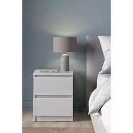 Home Affaire Nachttisch &raquo;Naia, 2 Schubladen, Aufbewahrung f&uuml;r das Schlafzimmer, grifflose Front&laquo; Modern, skandinavisches Design, Schmal, in mehrere 