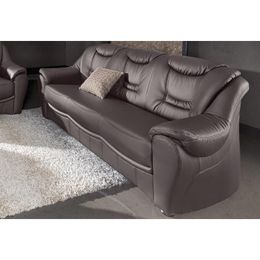 Sit & More sit&more 3-Sitzer &raquo;Benson&laquo; grau Primabelle -Microfaser;NaturLeder (in Sitz und R&uuml;cken, Korpus in passendem Kunstleder);Luxus-Microfaser;Luxus-