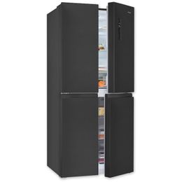 Exquisit Multi Door &raquo;MD425-150-040C inoxlook-az&laquo; 180 cm hoch 79 cm breit silber Einheitsgr&ouml;&szlig;e