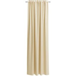 Quelle Vorhang &raquo;BELMONDO&laquo; Multifunktionsband 1 Stk. tlg. Uni mit samtiger Oberfl&auml;che, nach Ma&szlig; beige Polyester 185cm, Multifunktionsband, 138cm