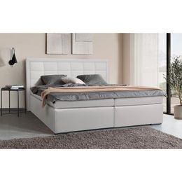 Collection AB Boxspringbett &raquo;30 Jahre Jubil&auml;ums-Modell Athena&laquo; in H2,H3 & H4, wahlweise mit LED-Leiste wei&szlig; Holzwerkstoff, Spanplatte Kunstleder 