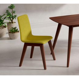 Home Affaire Stuhl &raquo;Sandy&laquo; () 2 Stk.mit verschiedenen Stuhlbeinfarben und Farbvarianten, Sitzh&ouml;he 47 cm gr&uuml;n Polyester B/H/T: 47cm x 88cm x 56cm, 2 